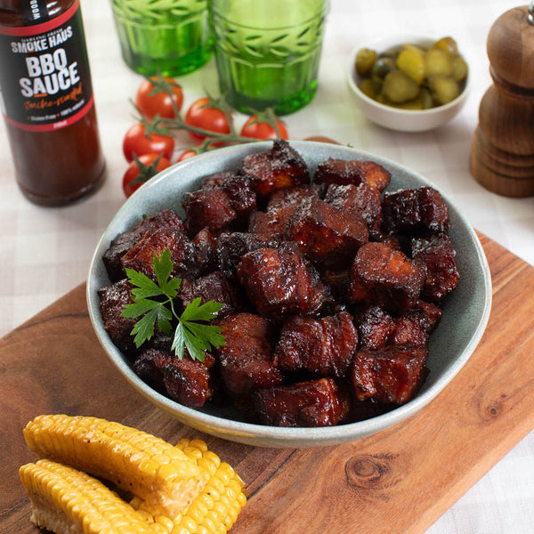Easy-Delicious Smoker Pork Belly Burnt Ends - Darling Fresh Smoke Haus